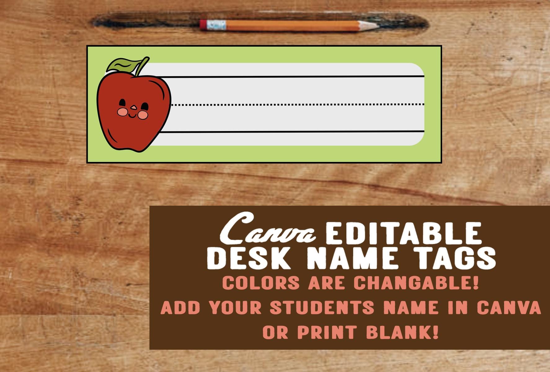 Retro Garden Desk Name Tags-digital Download Garden Name Plate-dig ...