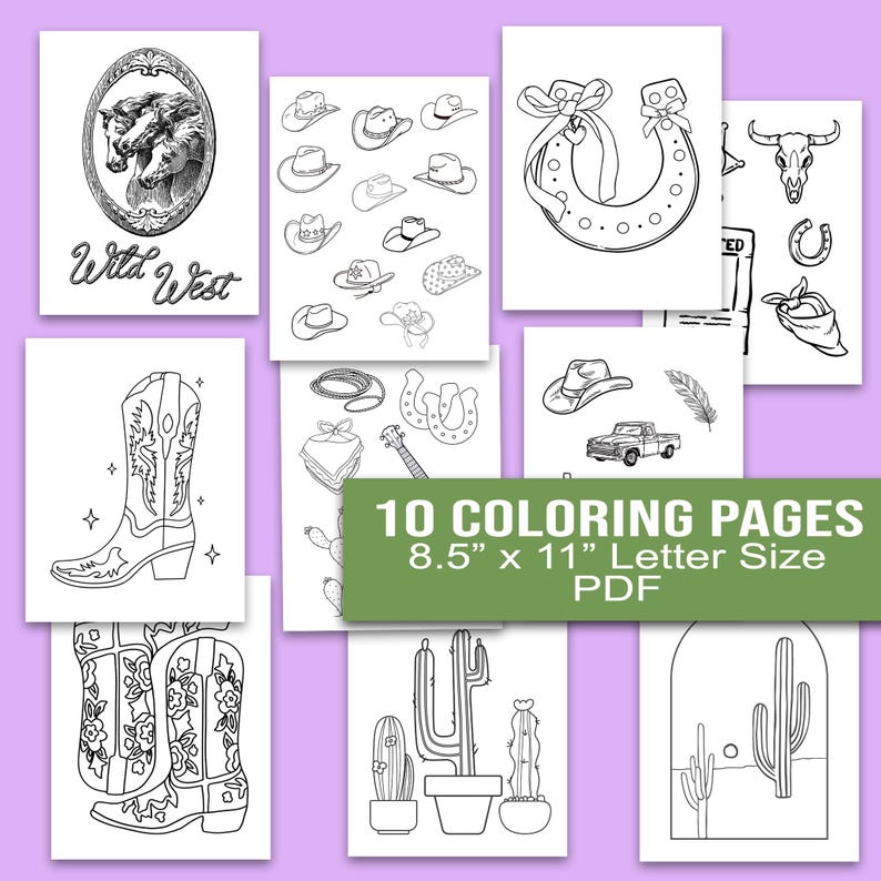 Wild West Theme Coloring Pages-book Coloring Pages-western Coloring ...