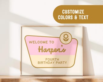 National Park Camp Welcome Sign-welcome Poster-national Park Party-park ...