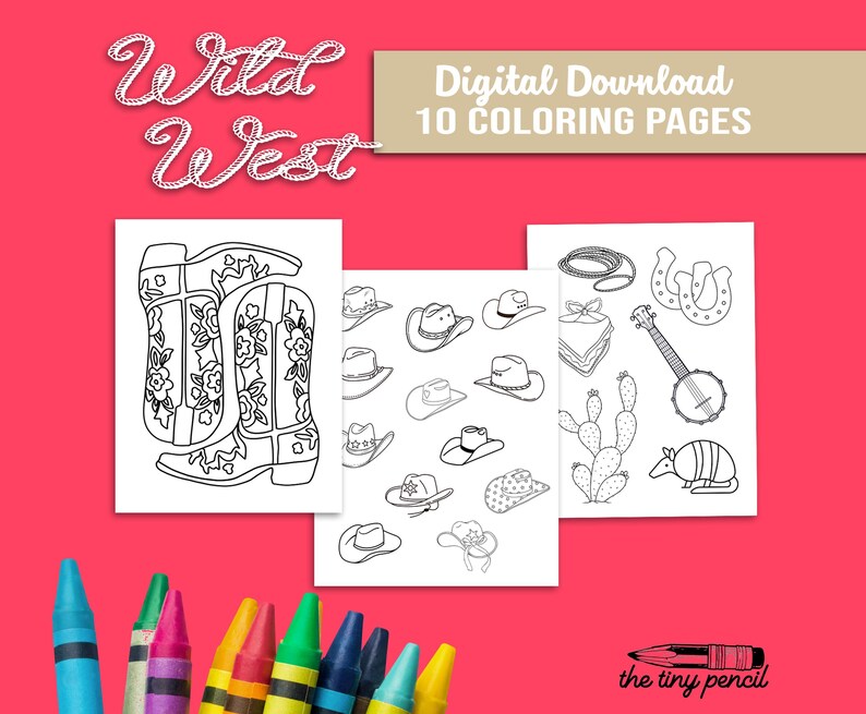 Wild West Theme Coloring Pages-book Coloring Pages-western Coloring ...
