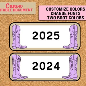 Wild West Flip Calendar-digital Download Western Calendar Header ...