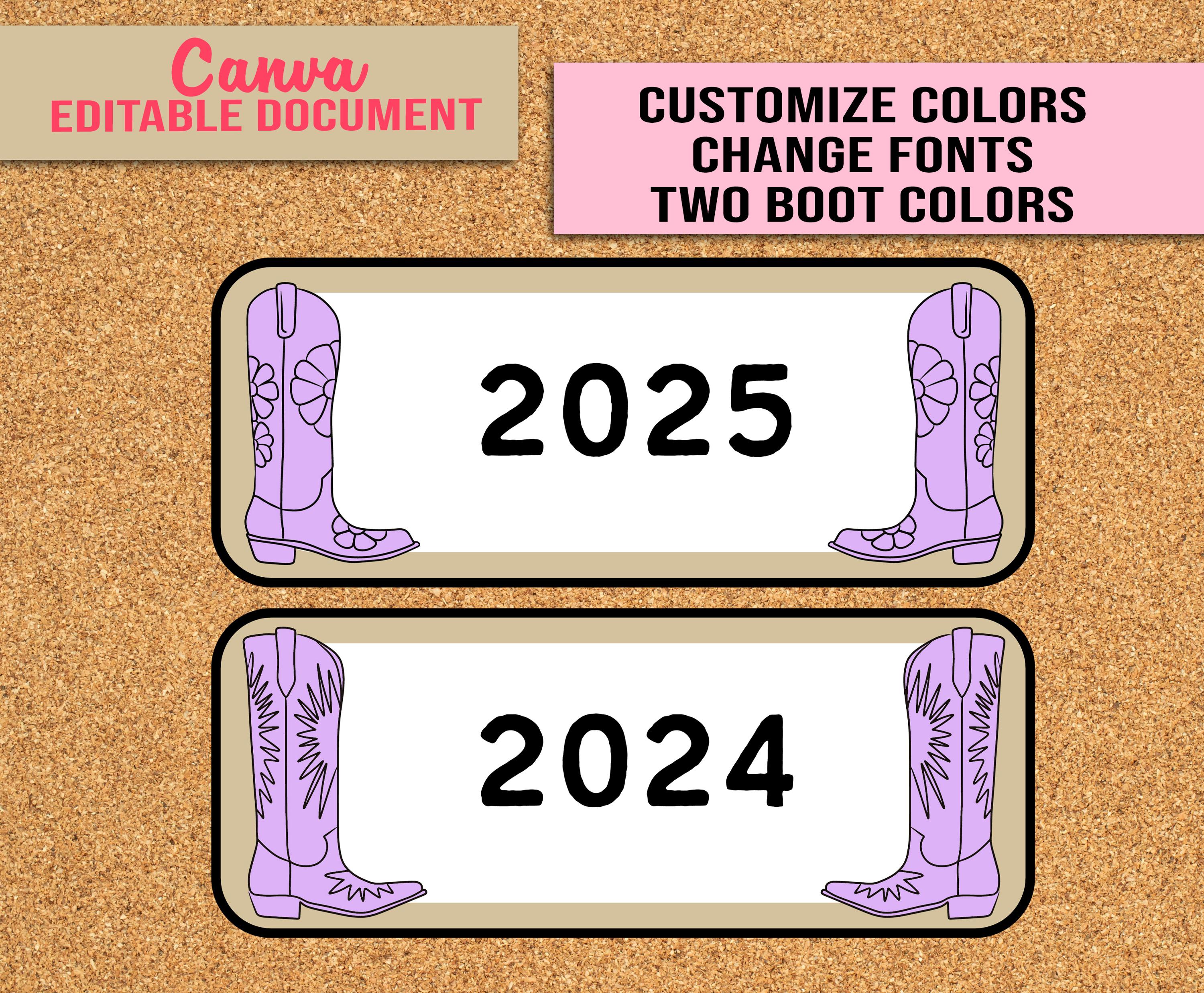 Wild West Flip Calendar-digital Download Western Calendar Header ...