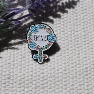Feminist Enamel Pin, Hard Enamel Pin, Pin Collection, Backpack Pin ...