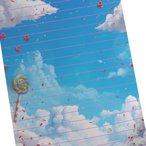 Candy Sky 4"x6" Post-it Notes-candy Sprinkles Sticky Notes, Cute Candy ...