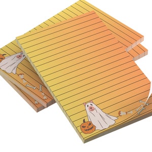 Ghost Dog 4x6 Post-it® Notes, Cute Ghost Dog Halloween Sticky Notes ...