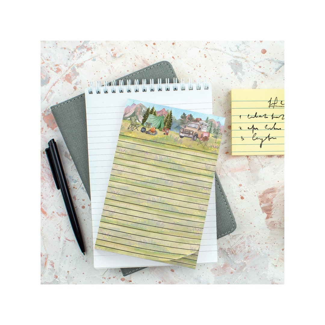 Camping Sticky Notes, Office Supply, Camping Notepad, Camping Post-it ...