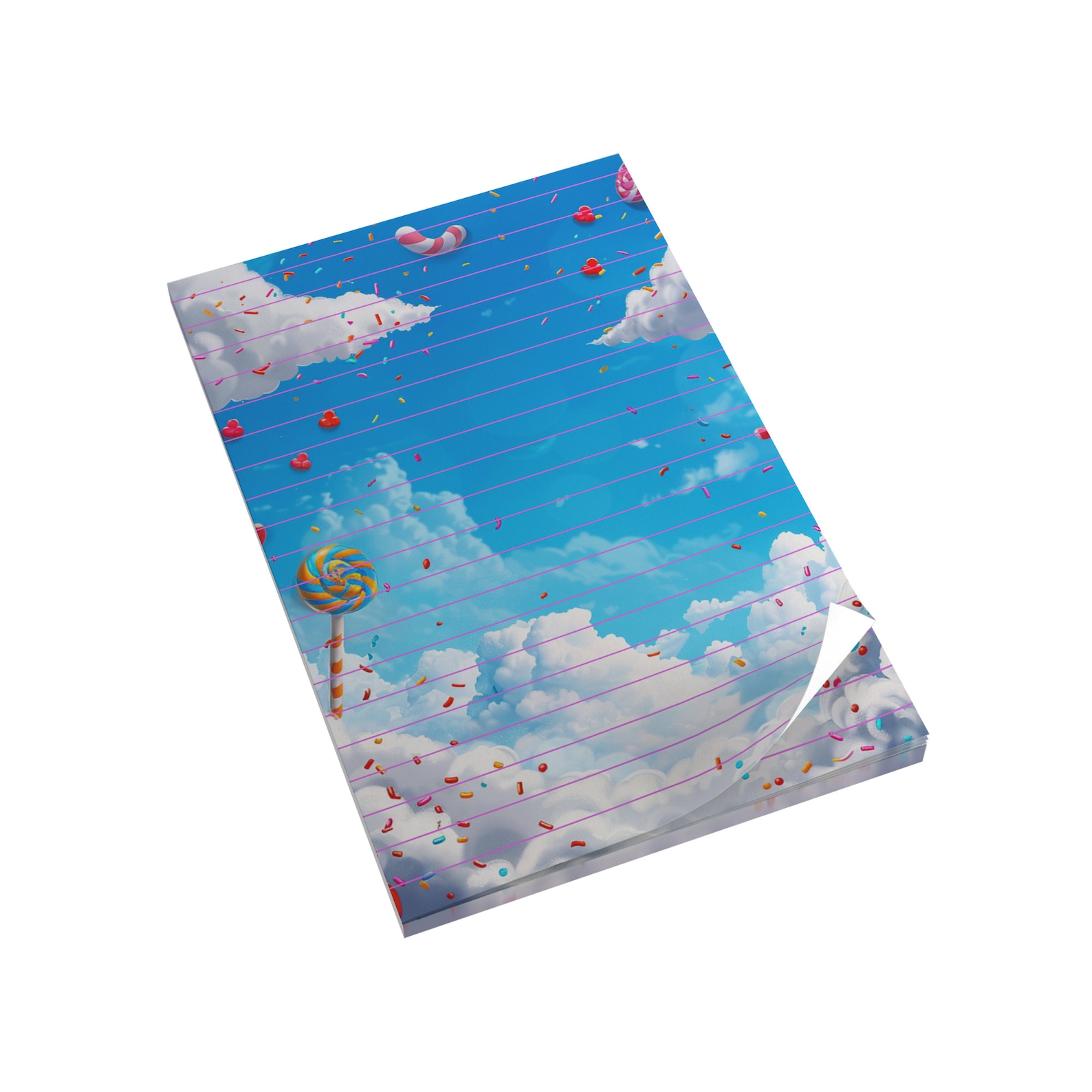 Candy Sky 4"x6" Post-it Notes-candy Sprinkles Sticky Notes, Cute Candy ...