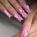 Trendy Colorful Flower Nail for Summer Medium Almond Press on Nail ...
