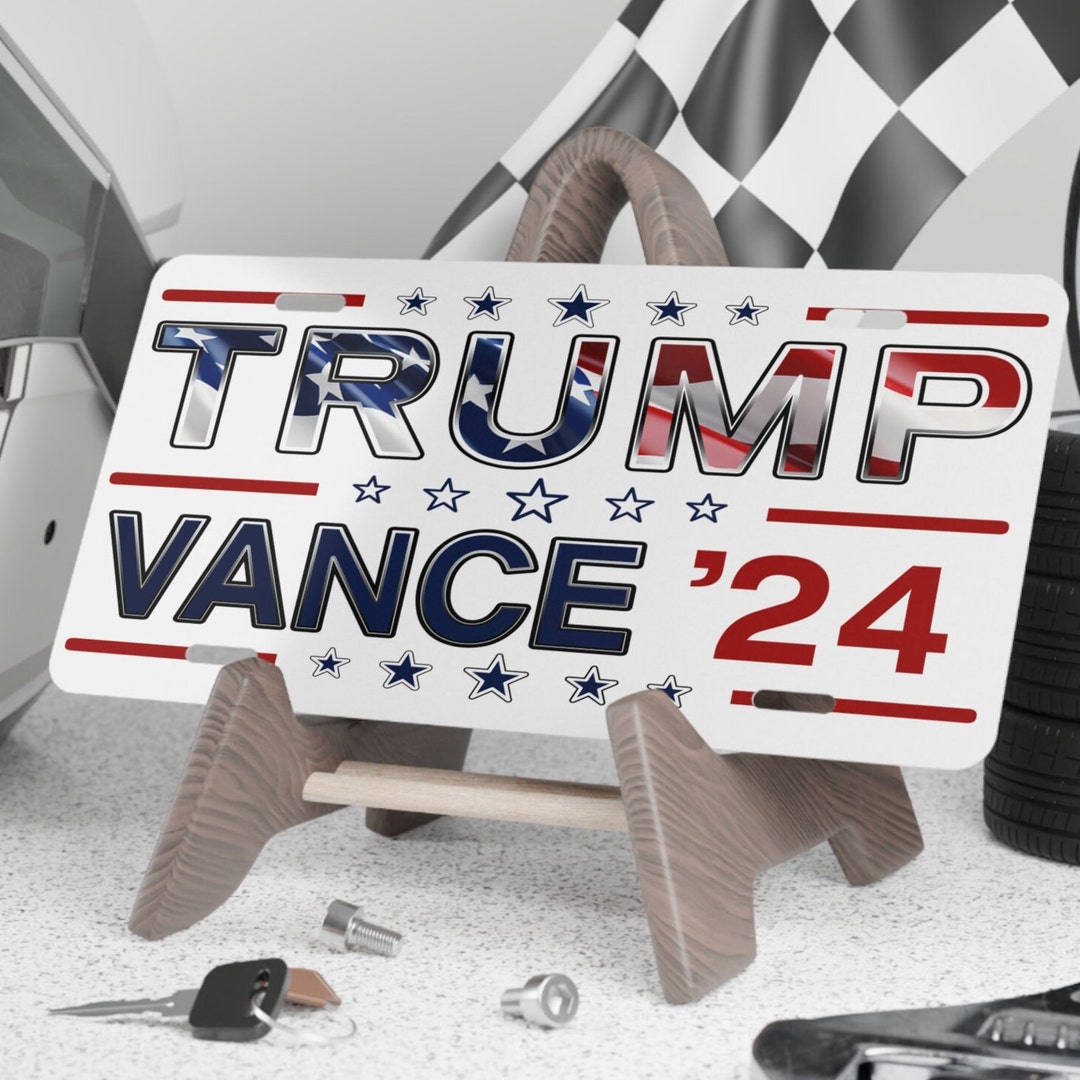 Trump Vance 2024 License Plate Cover, Trump 2024, 2024 Election, Make ...