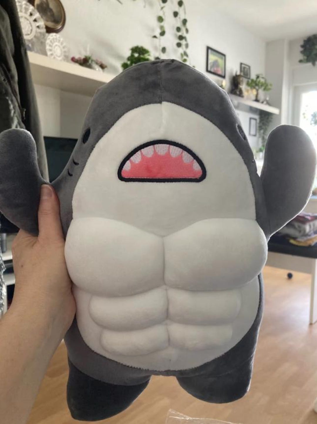Muscle Shark Plushie Toy Shark Stuffed Animal Plush Stuffed Animal Doll ...