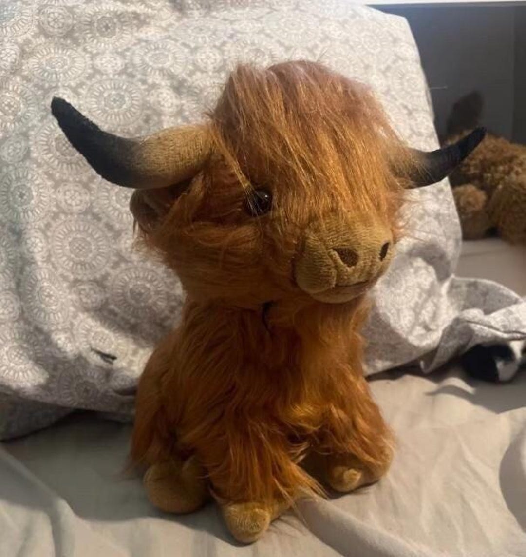 Highland Cow Plushie Soft Stuffed Highland Cow Plush Toy Gift for Baby ...