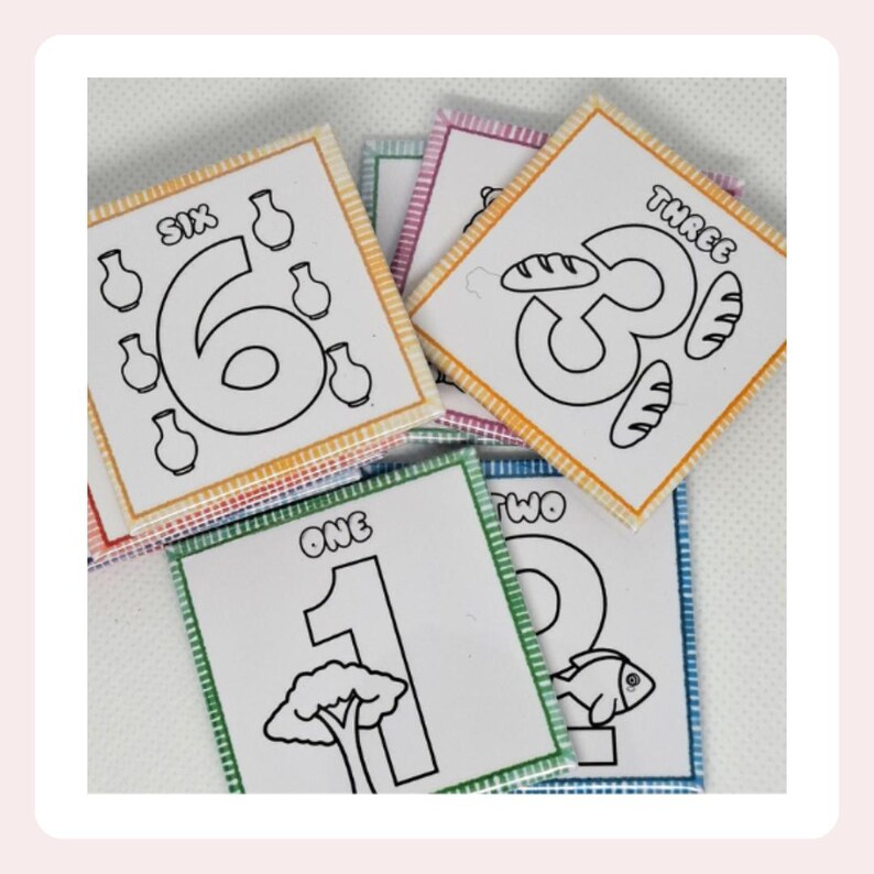 Numbers 1-10 Dry Erase Colouring Magnets | Kids Gift | Activity Set ...