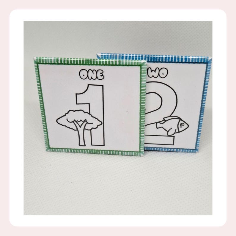 Numbers 1-10 Dry Erase Colouring Magnets | Kids Gift | Activity Set ...