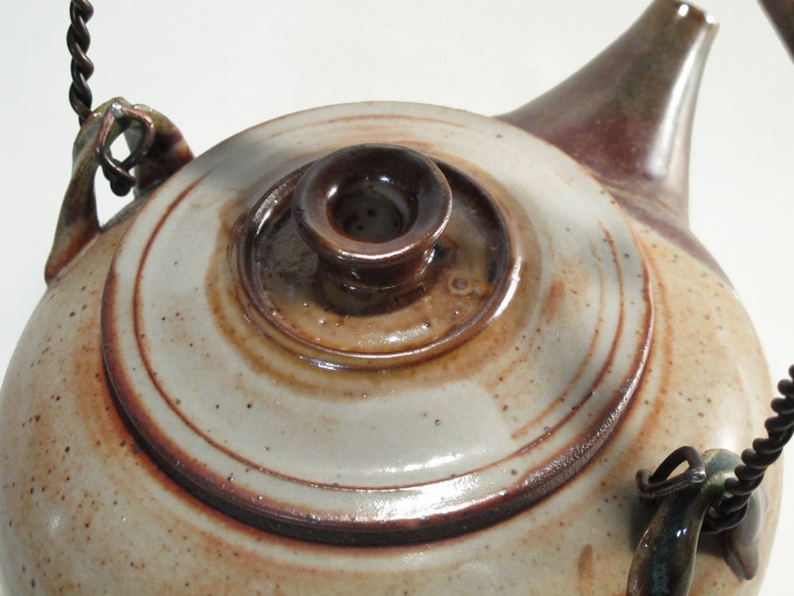 Stoneware Teapot Large Functional Stoneware Teapot With - Etsy