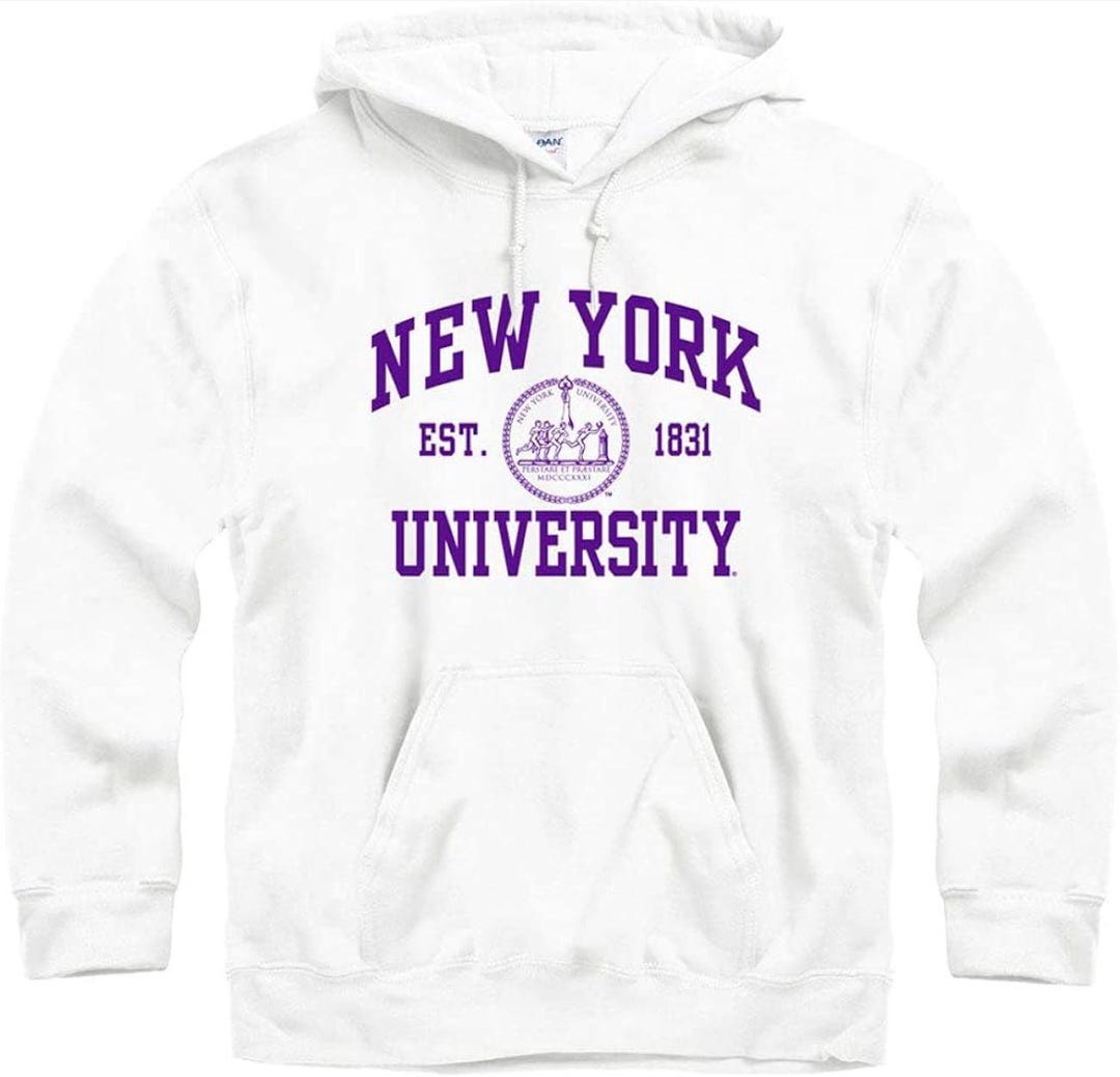 Vintage 90s New York University Sweatshirt, New York University Hoodie ...