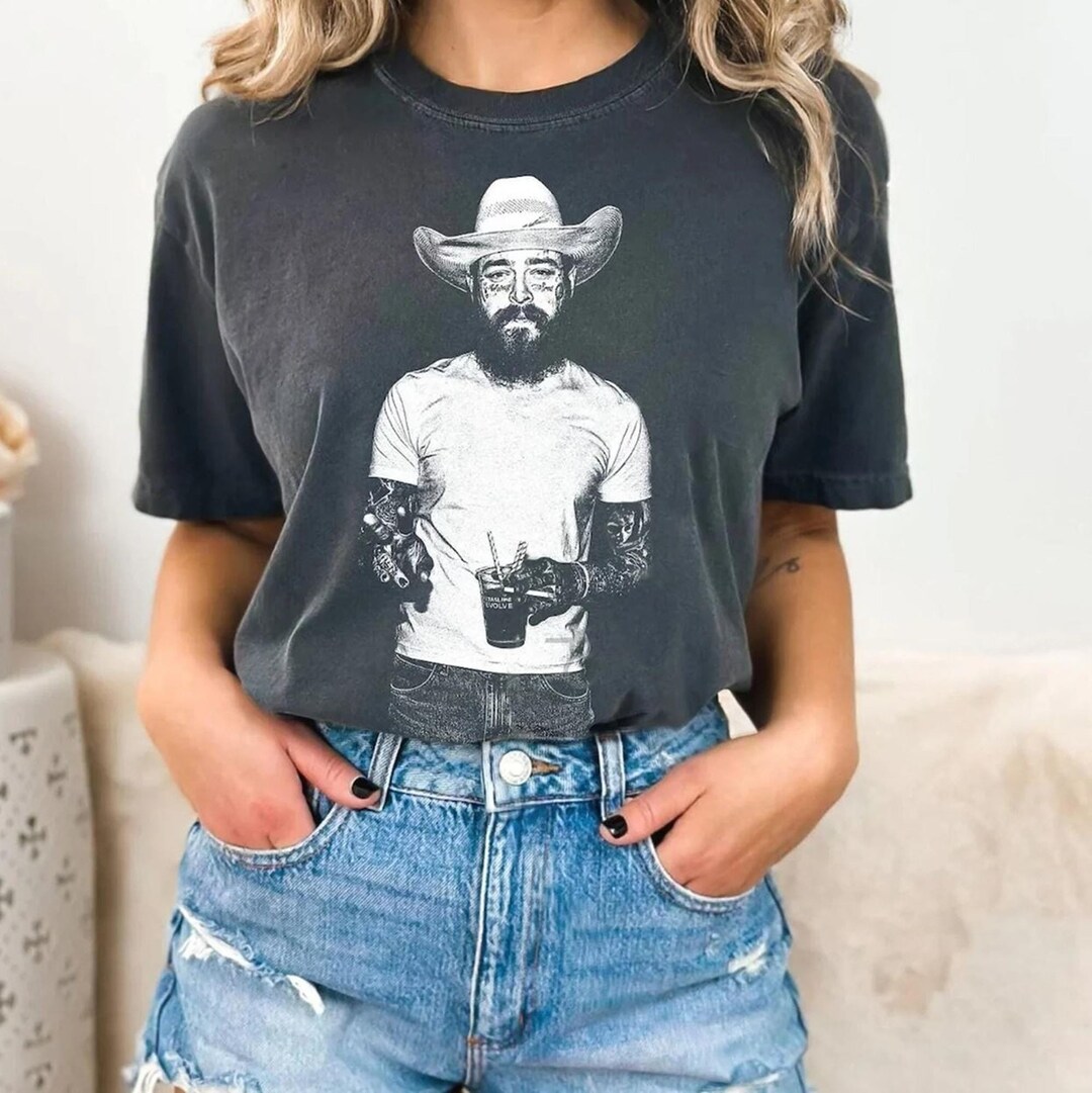 Cowboy Post Shirt, Post Malone Shirt, Country Shirt, Western Graphic ...
