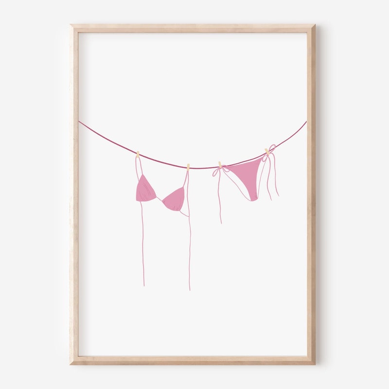 Girls Poster Bikini - Etsy