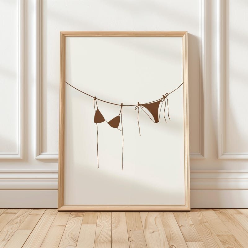 Girls Bikini Brown - Etsy