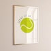 Tennis Wall Art Bundle, Game Set Match Printable Decor, Green Tennis ...