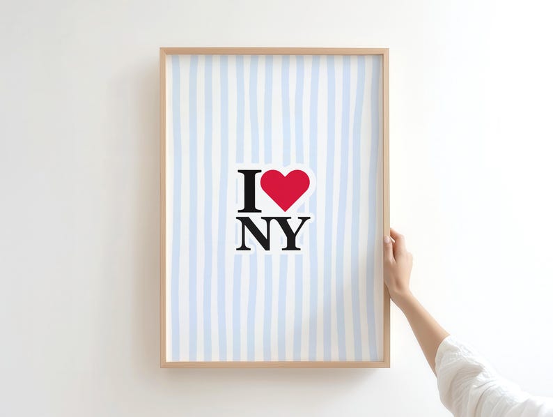 New York City Prints Set of 3, Preppy NYC Wall Art, Pastel Travel ...