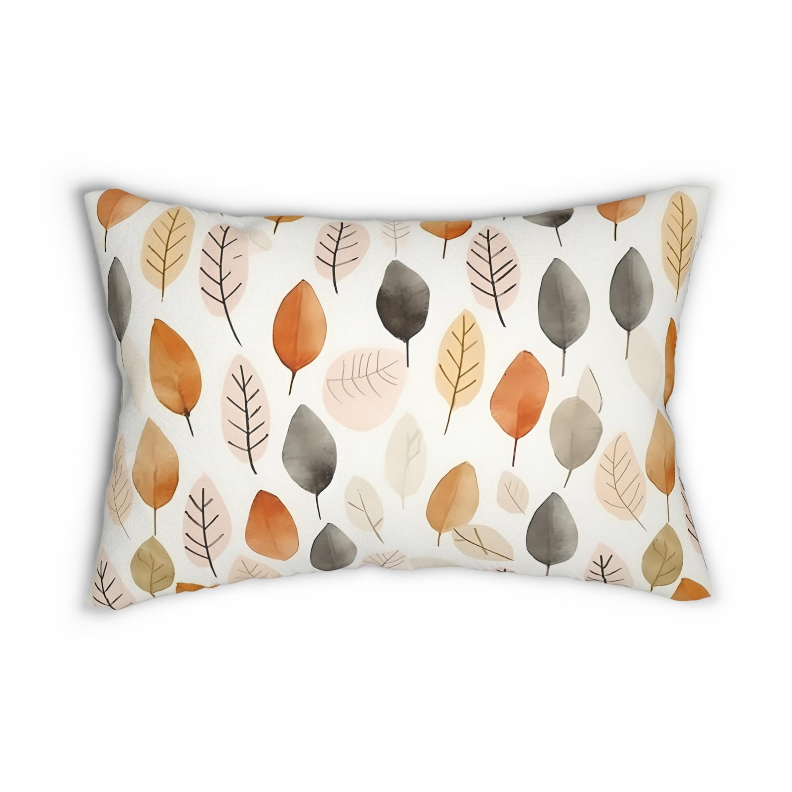 Autumn Leaves Pillow, Fall Foliage Throw Pillow, Cozy Seasonal Home ...