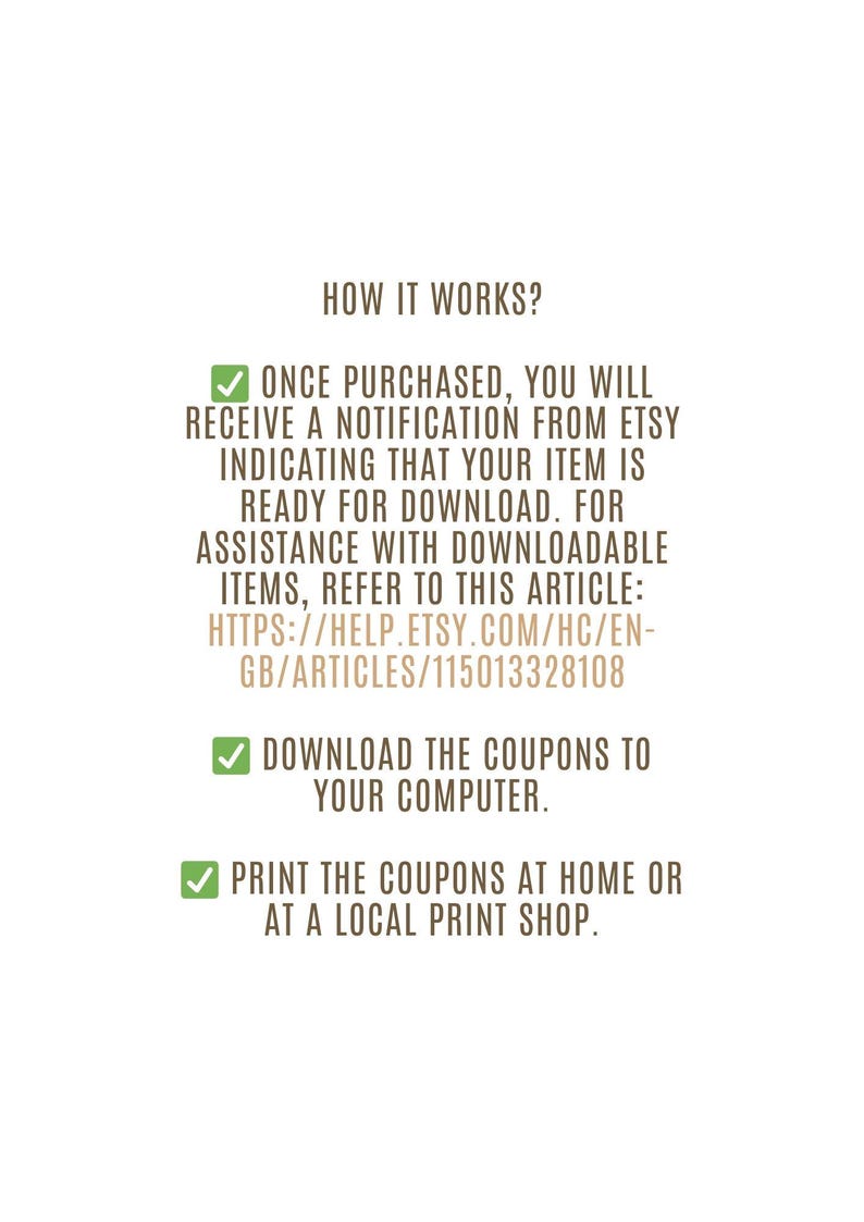 Printable Love Coupons, Digital Love Coupons for Him, Valentine's Day ...