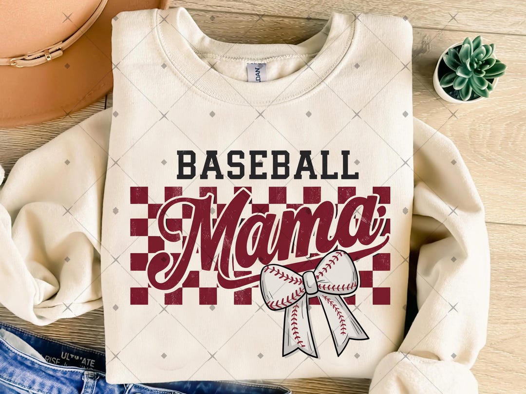 Retro Baseball Mama Png Checkered, Baseball Mama, Retro Checkered Mama ...