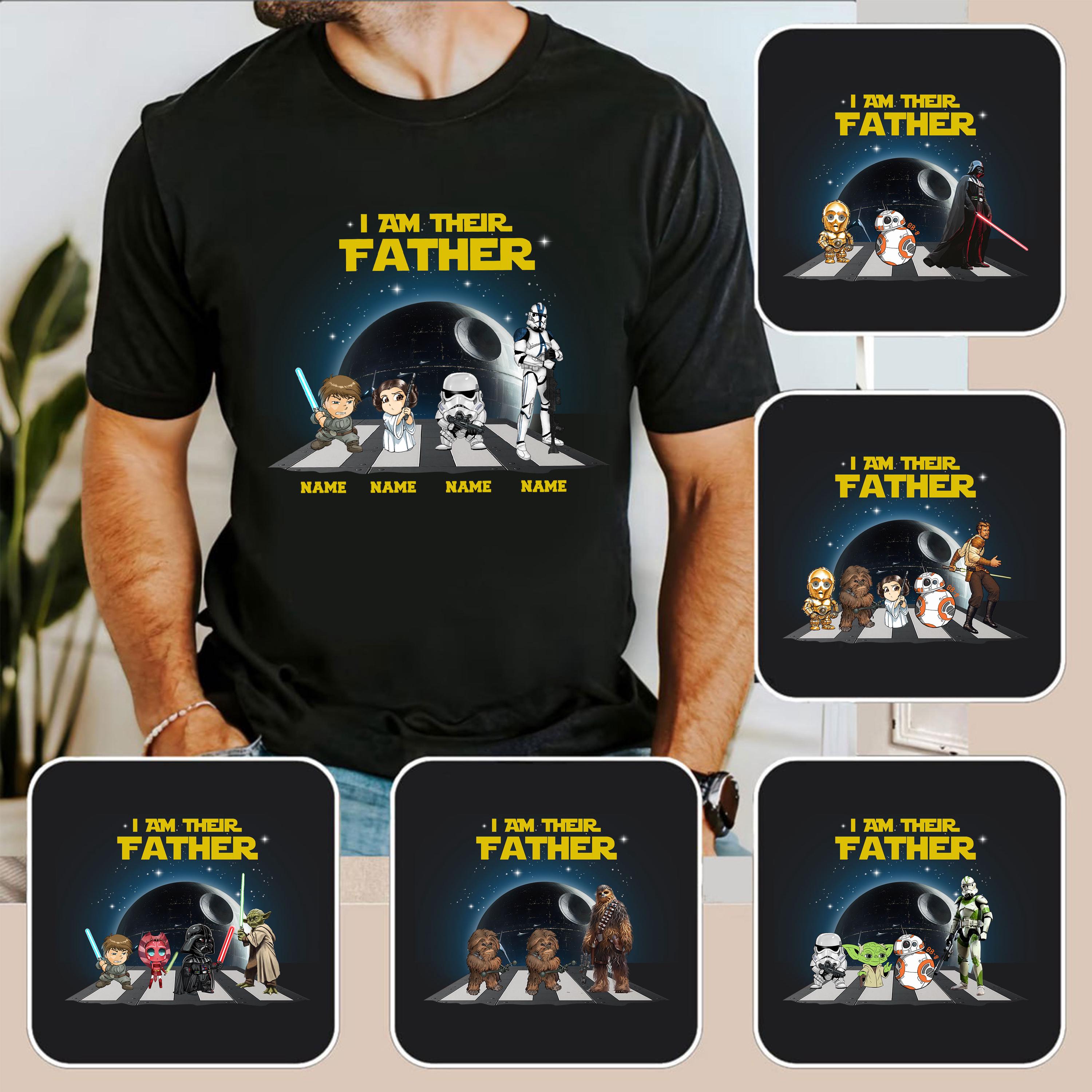 Bundle I Am Their Father Png, Custom Dad and Kids Name Shirt, Father's ...