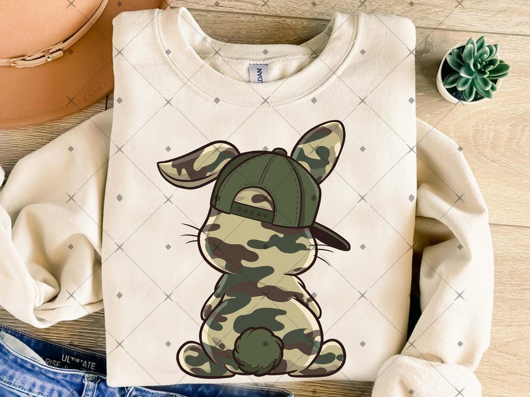 Camo Bunny Easter Png, Boy Bunny Rabbit Duck Camo Camouflage Hat Ball ...