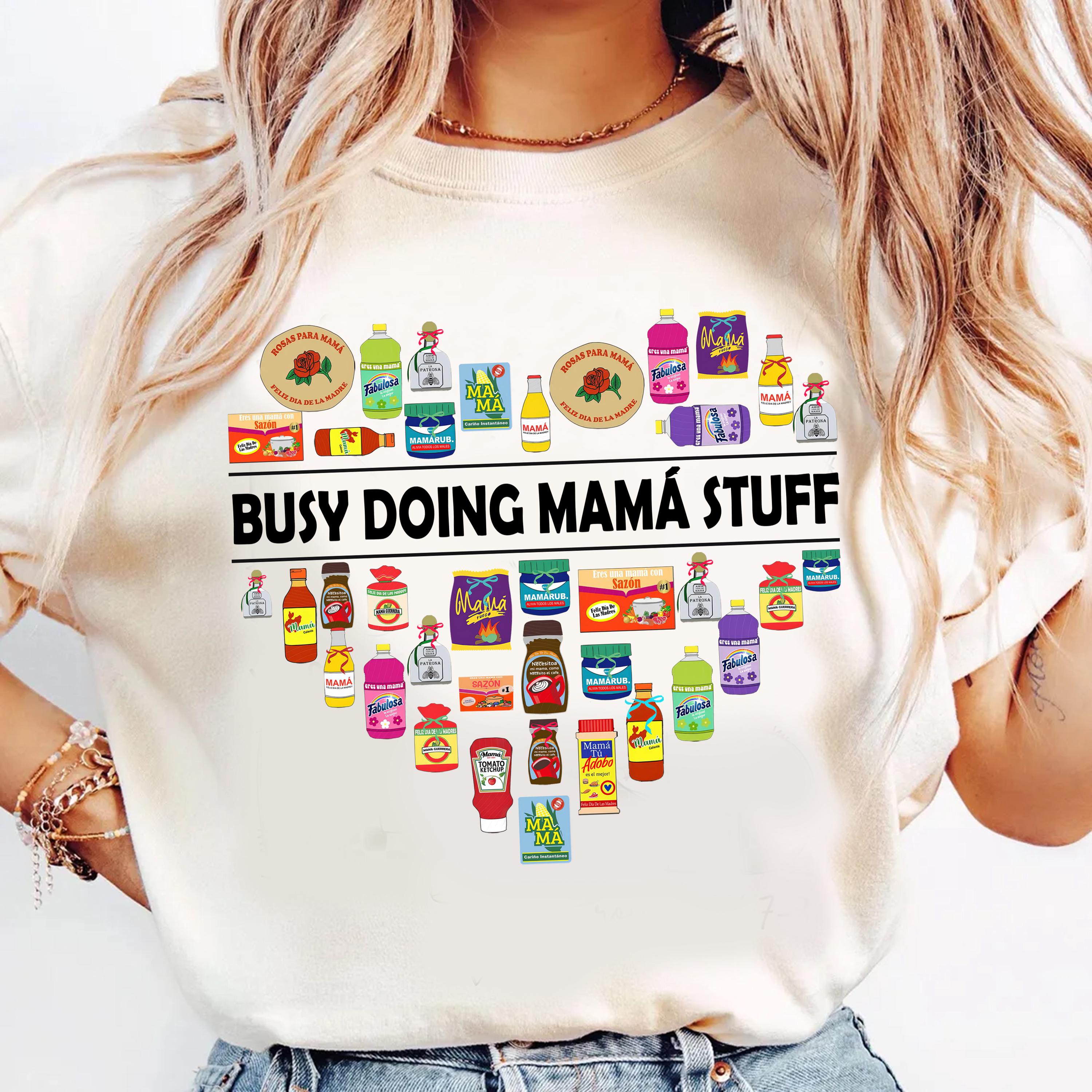 Busy Doing Mamá Stuff Png, Heart Mama Topper Multipack Png, Retro Madre ...