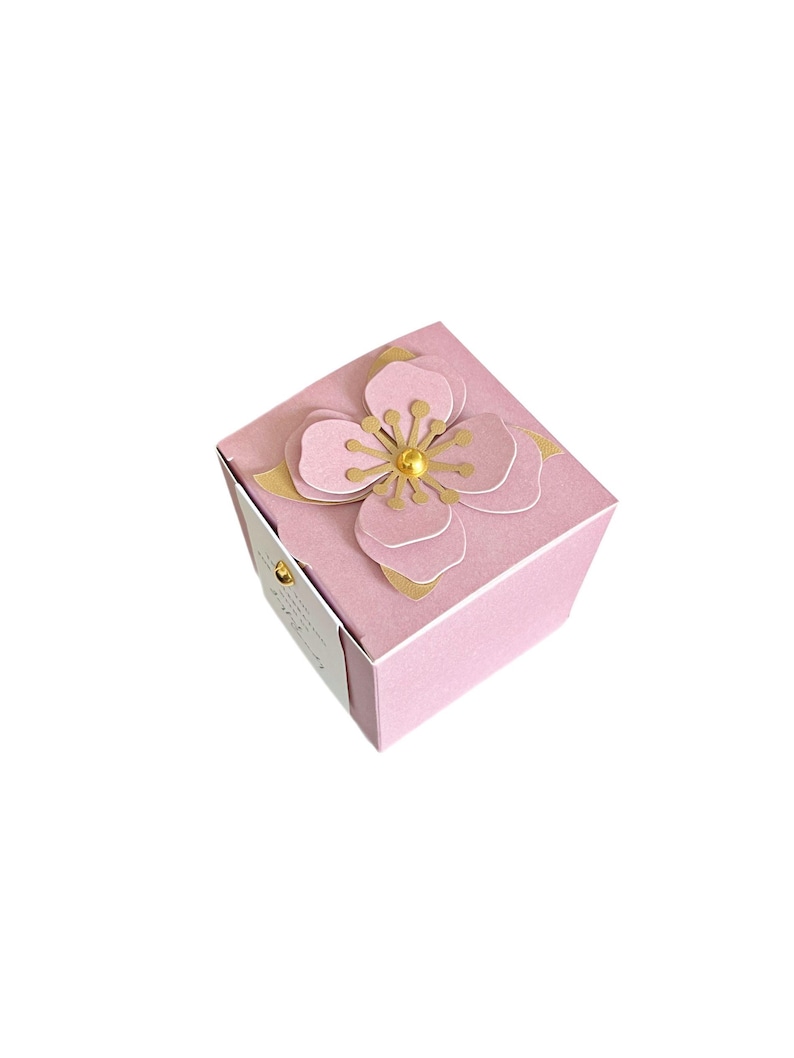 Custom Pink Floral Favor Boxes: Elegant Wedding Candy Gift - Etsy