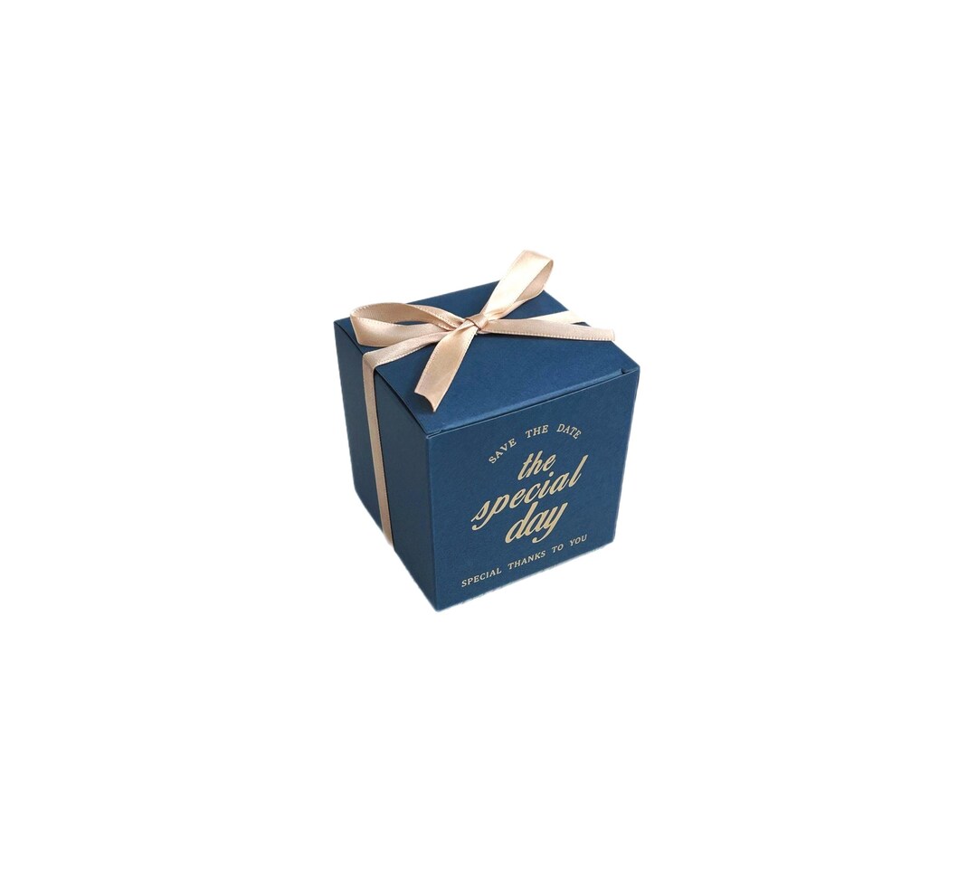 20PCS Navy Blue Gift Favor Boxes Custom Candy Guest Favor Boxes for ...