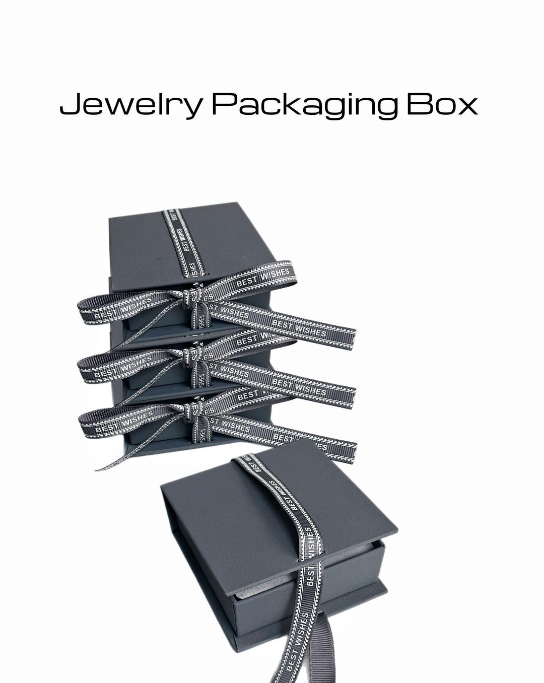 50 PCS Great Handmade Luxury Ribbon Jewelry Box With Velvet Sponge ...