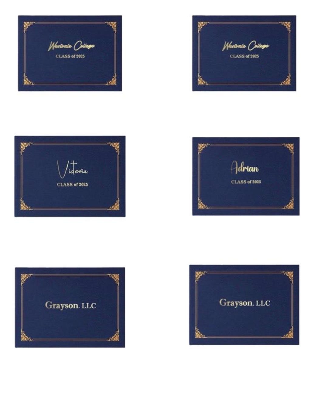 Personalized Graduation Certificate Holder: Custom A4 Diploma Protector ...
