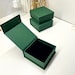 Green Jewelry Gift Box 50-pack: Rigid Elegant Boxes With Velvet Insert ...