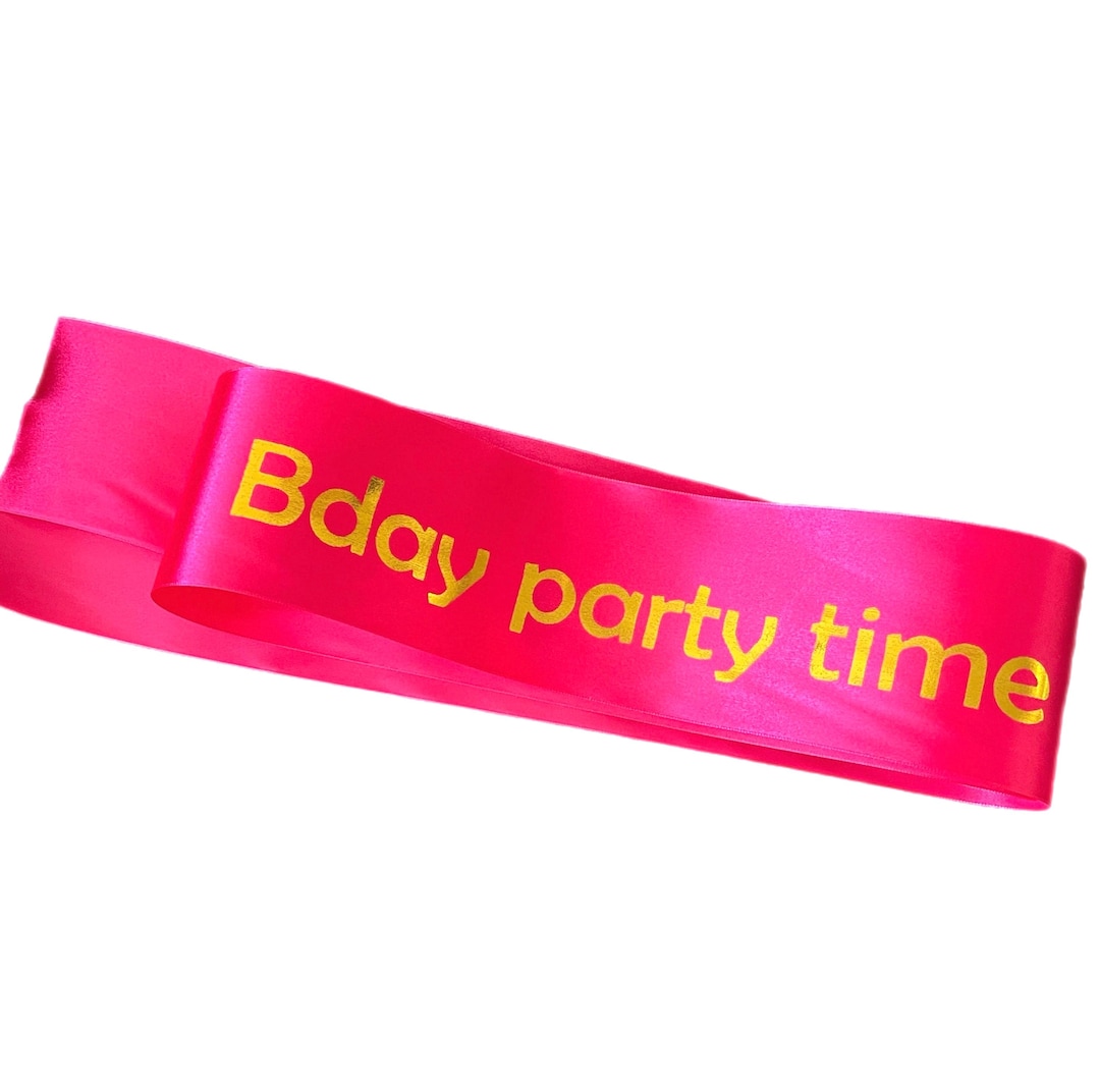 Personalized Hot Pink Sashes for Bride-to-be, Hen Party, Anniversary ...