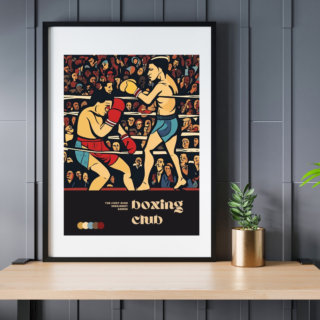 Picasso Art Boxing Poster for Olympics Lovers Unique Sports Decor Super ...
