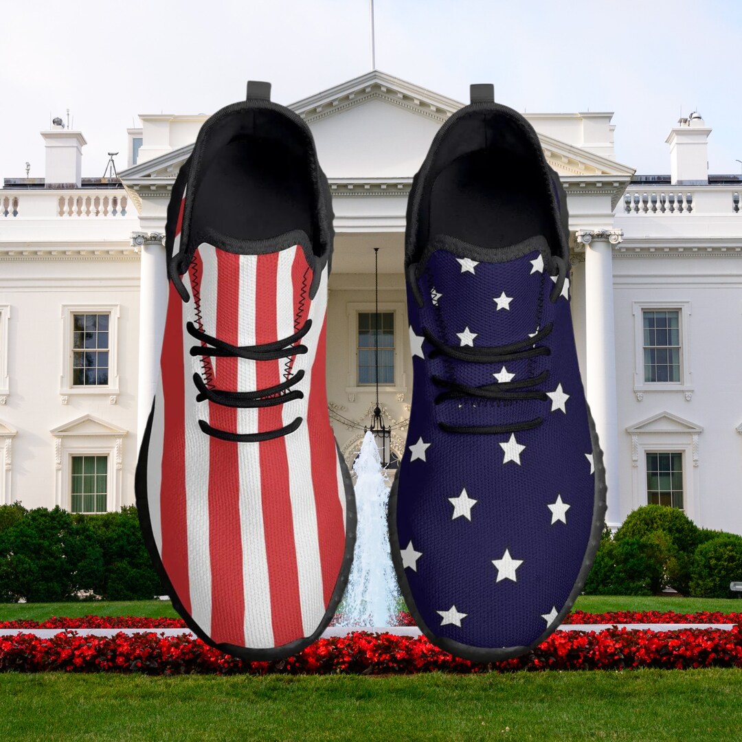 American Flag Sneakers Election 2024 Election Shoes - Etsy