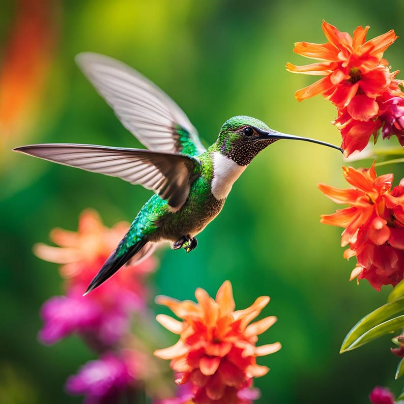 Hummingbird Magnets Set of 4 - Etsy