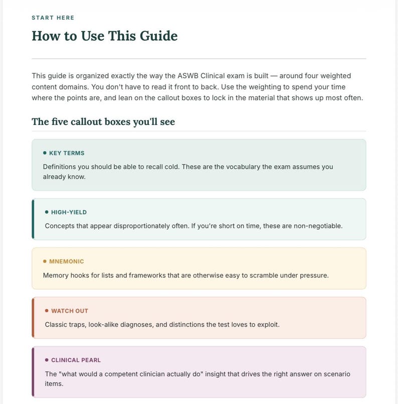LCSW Exam Study Guide – ASWB Clinical Prep, Strategies, Practice ...