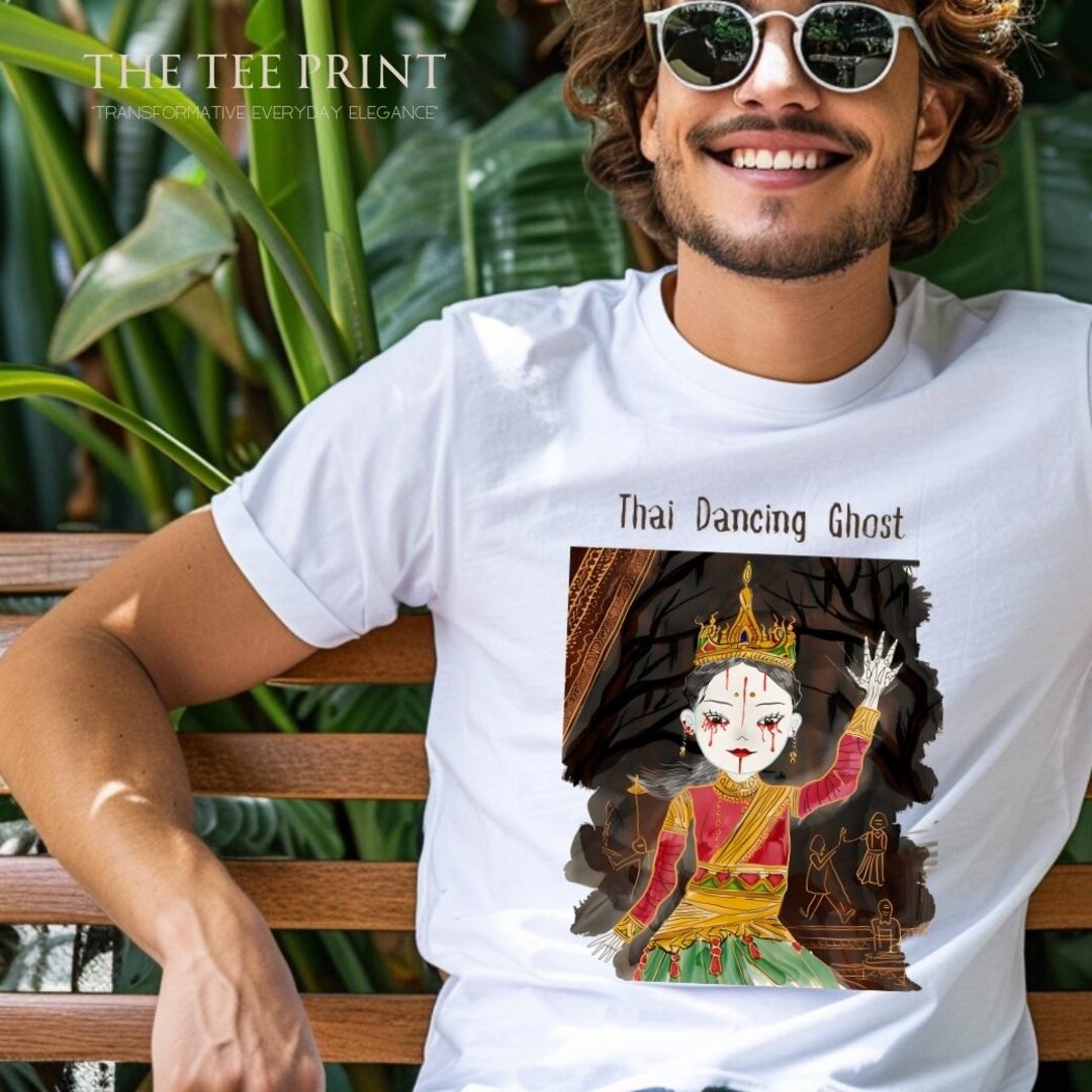 Thai Dancing Ghost T-shirt V.1 phee-naang-ram, Halloween Gift, Halloween Ghost Shirt, Spooky ...