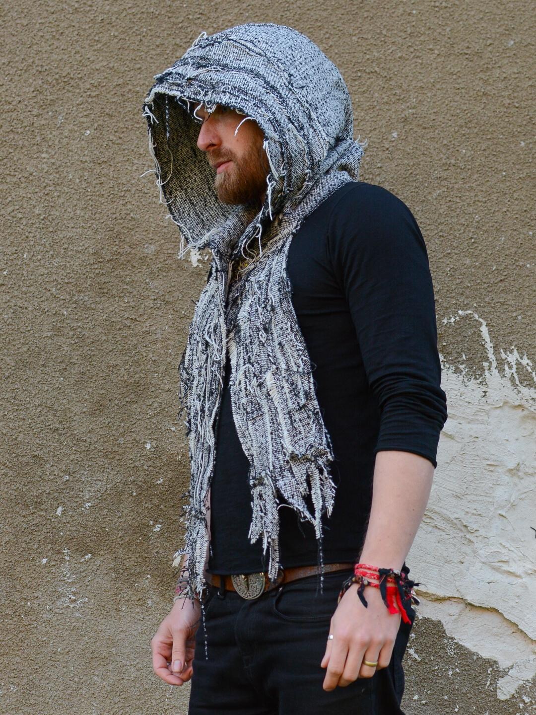 Larp Hood - Cosplay Costume - Viking Hood - Cyberpunk Clothing - Etsy