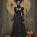 Halloween Digital Prints - 3 Scary Art Prints With Pumpkins - Etsy
