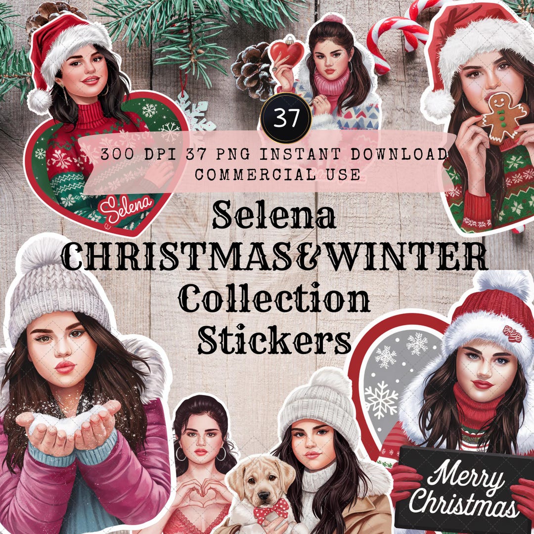 Limited Selena Gomez Stickers Png, Selena Sticker Pack, Printable ...