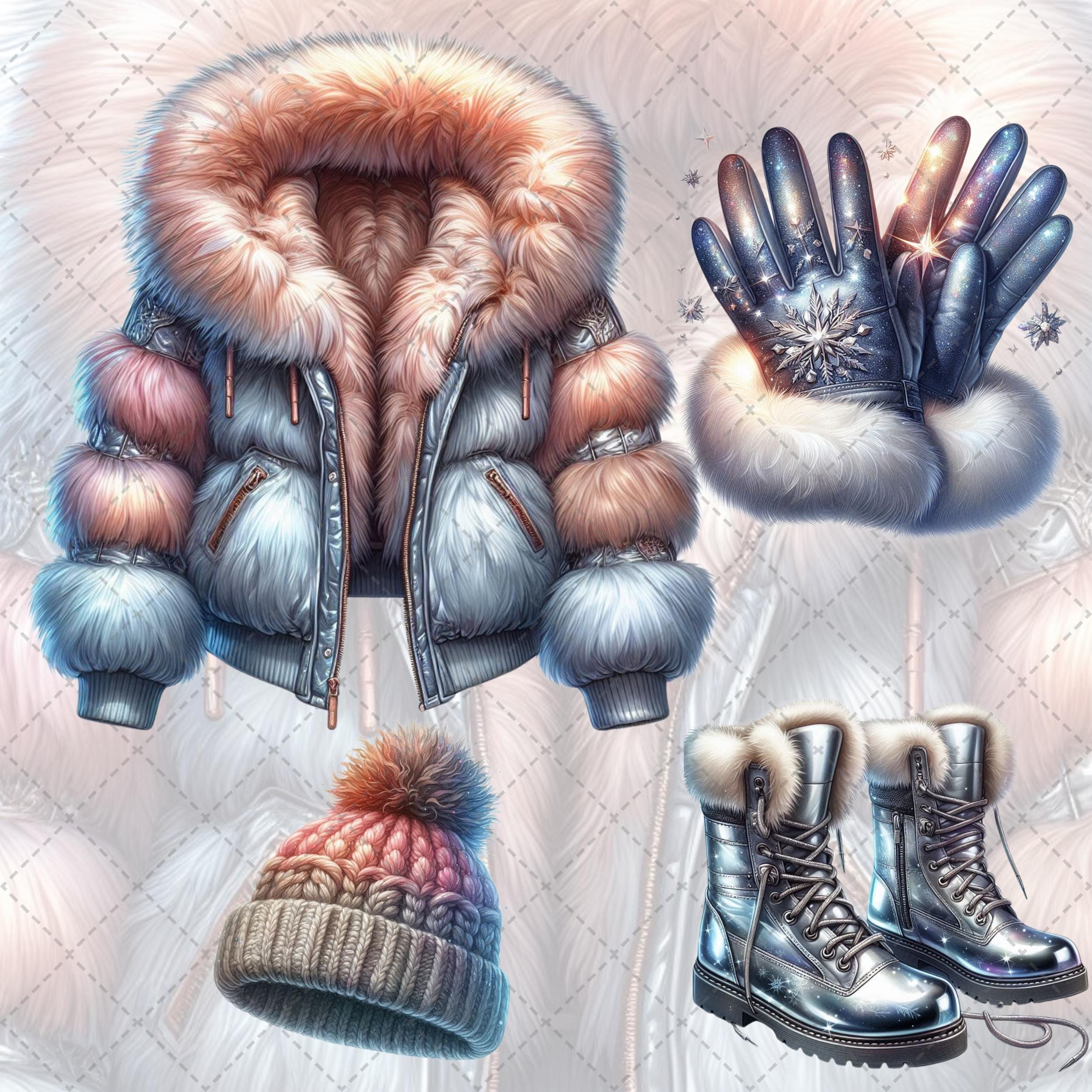 65+, Clothes Clipart, Png, Clothes Png, Winter Clothes Printable, Cozy ...