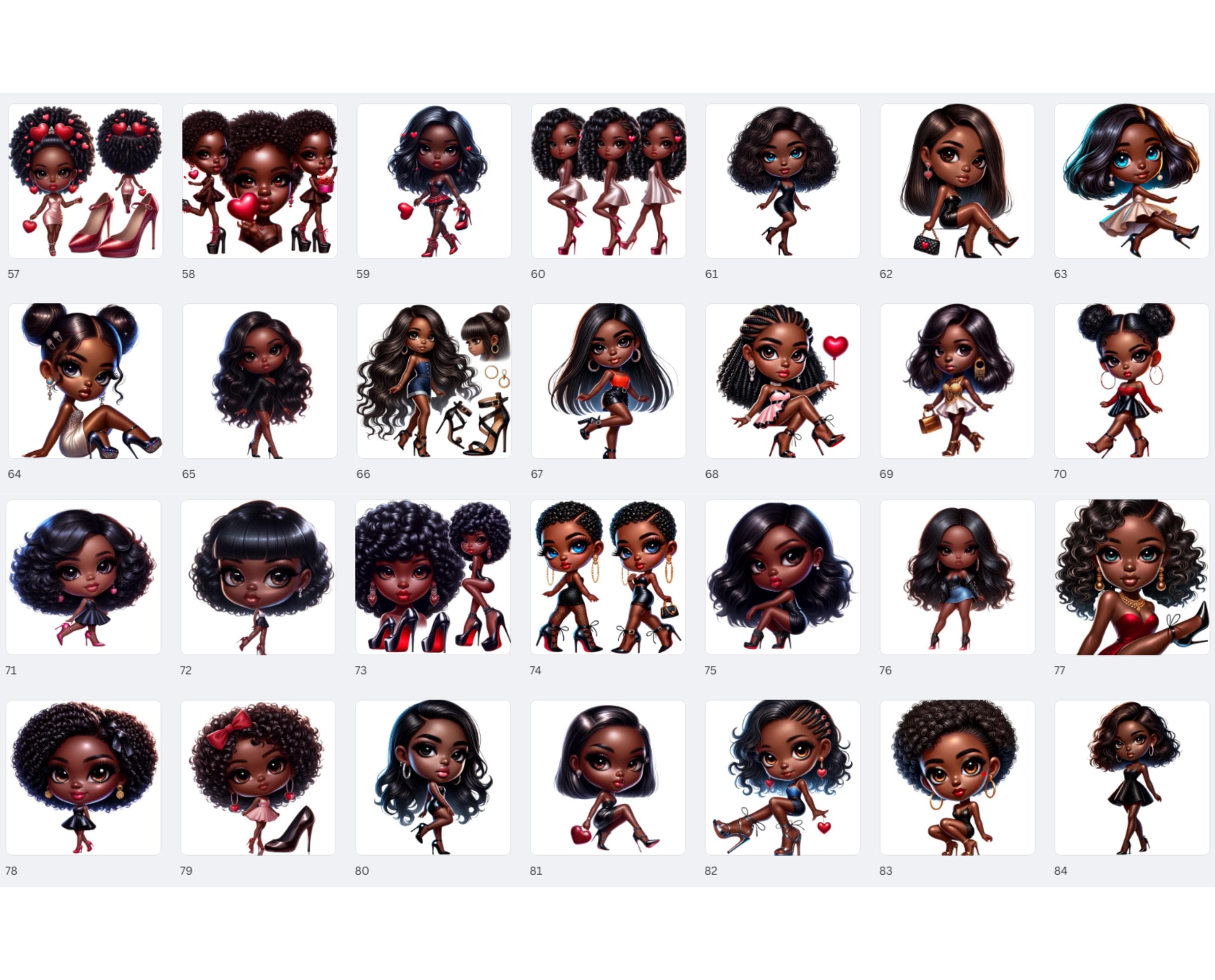 Chibi Valentine Girl & Boyfriend Art Print | Cute Couple Illustration ...