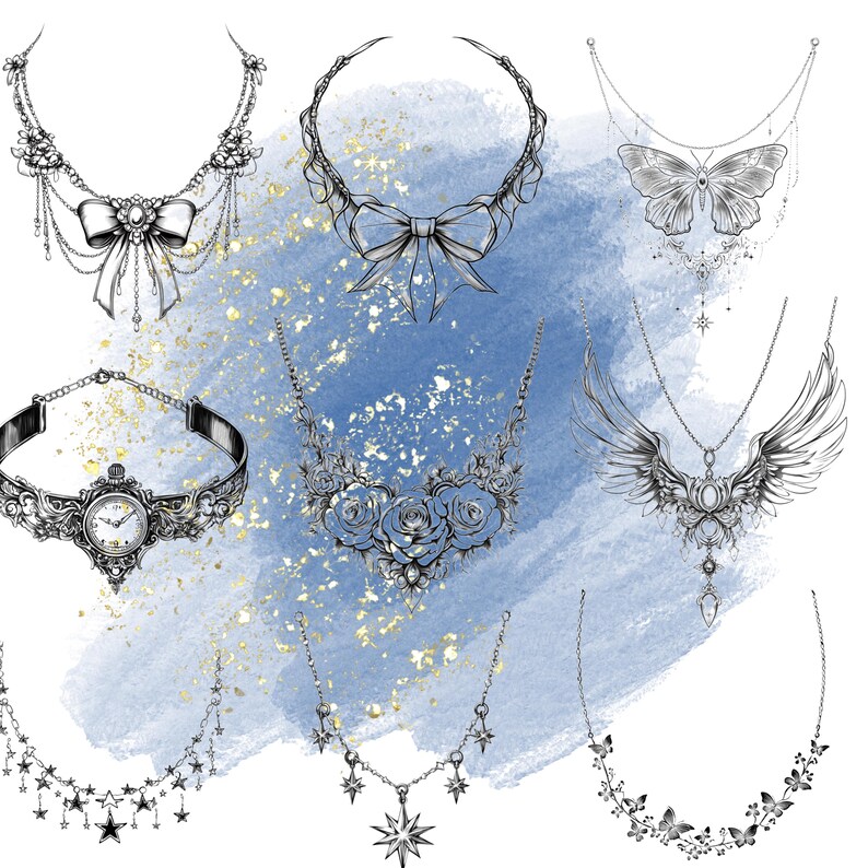 Procreate Necklace Stamps Procreate Brushes Digital Illustration ...