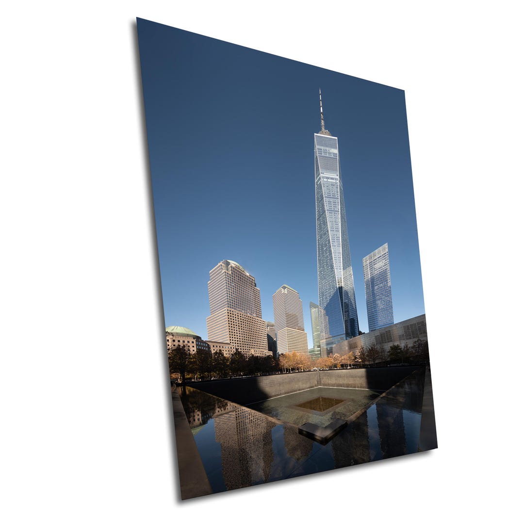 Freedom Tower & 9/11 Memorial Reflection Pools Photo, New York Wall Art ...