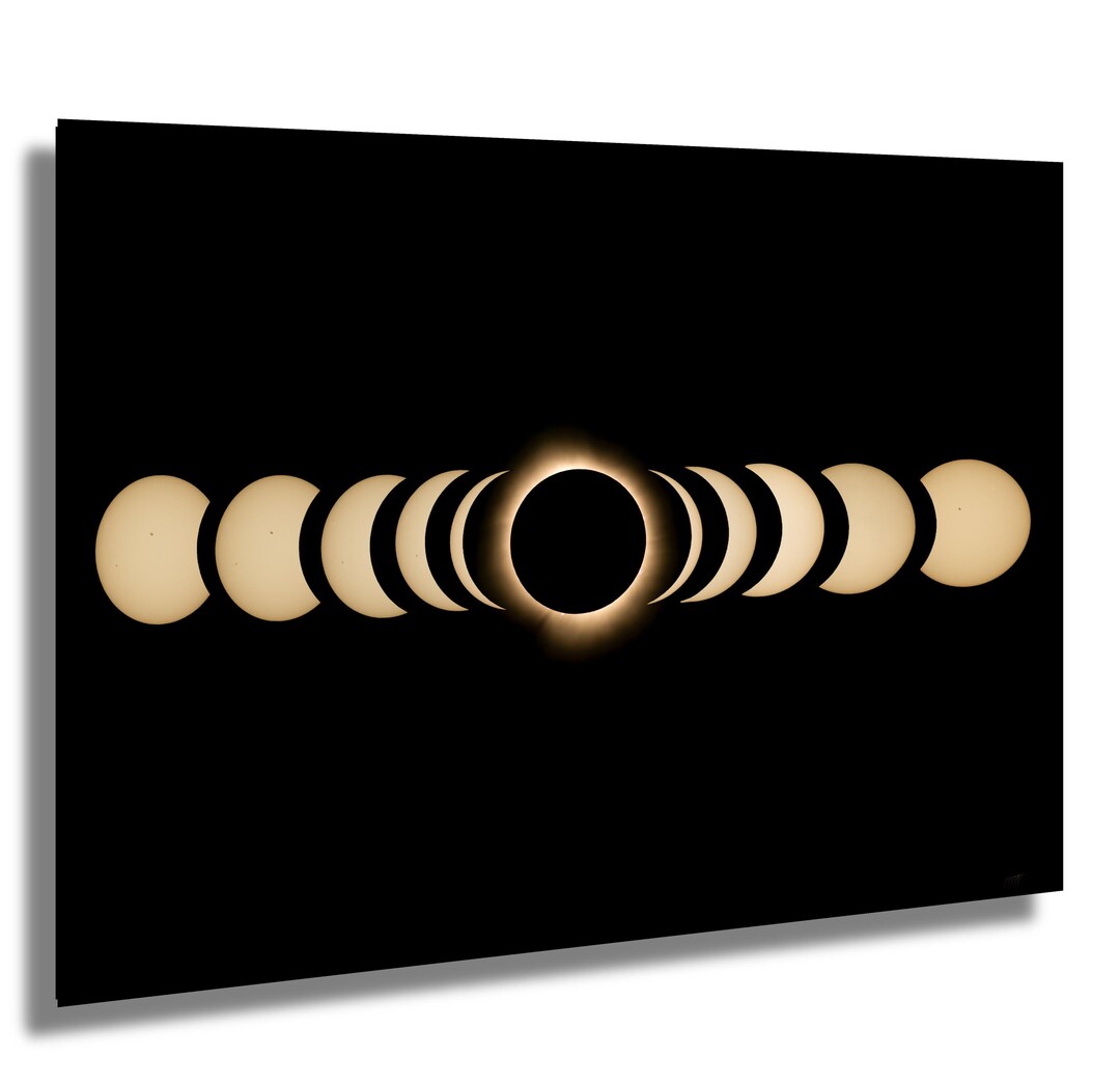 Total Solar Eclipse Stages Fine Art Photograph, Celestial Wall Art - Etsy