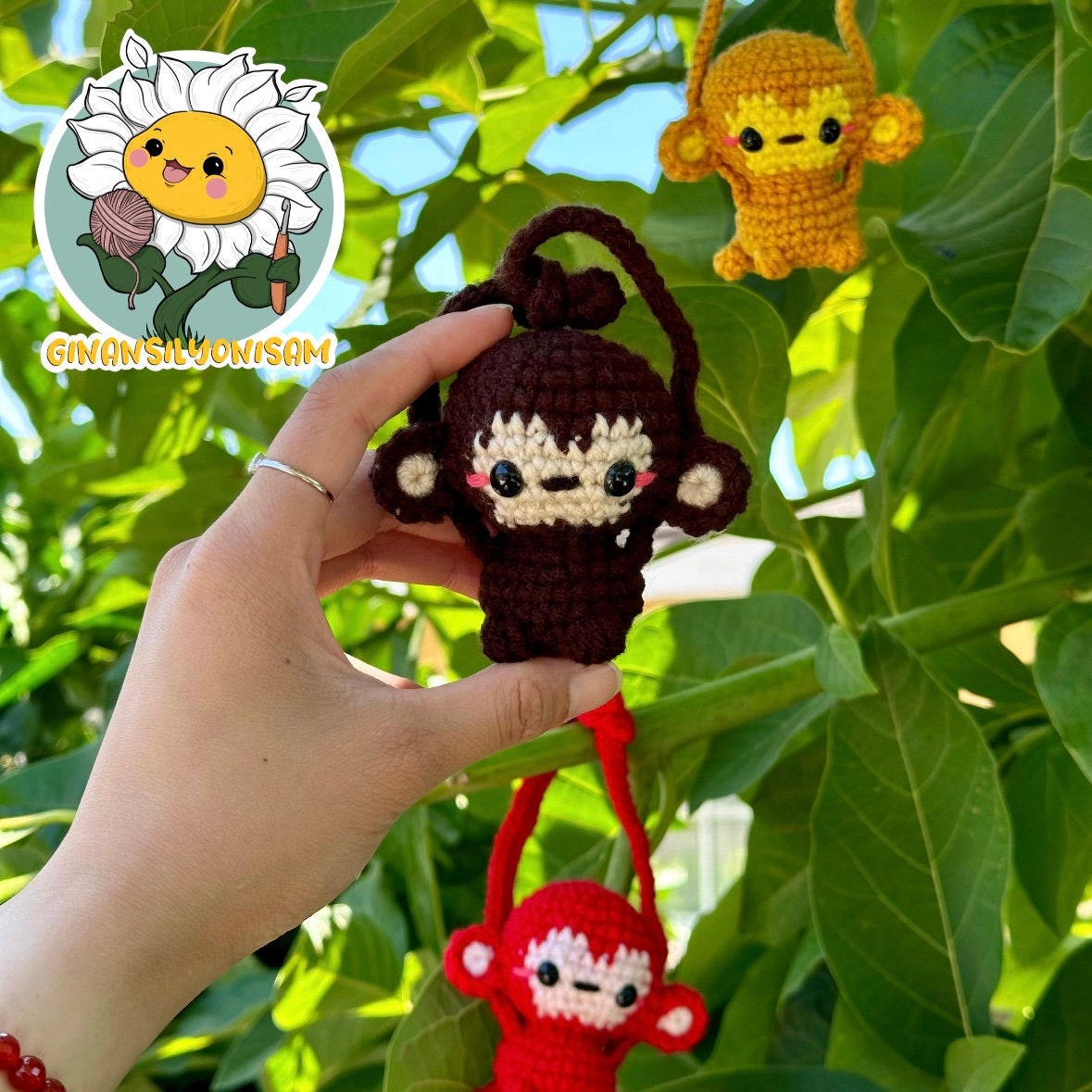 2-in-1 Amigurumi Monkey Pattern, Crochet Monkey, PDF Pattern, Mango the ...